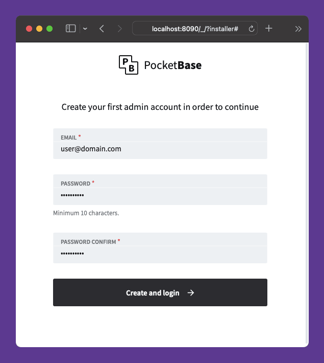 Expose Pocketbase Backend | LocalXpose Docs