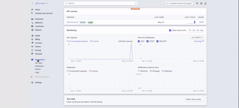 Testing Stripe Webhook | LocalXpose Docs